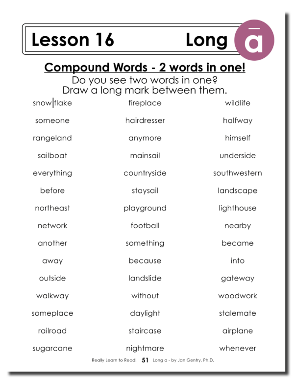 Long a - Book 1 of 5 - Really Learn to Read!